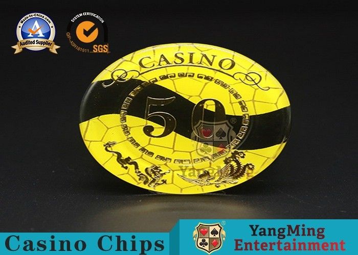 Kasyno do druku akrylowego Ultimate Poker Chips Jeton Średnica 81 * 56 ...